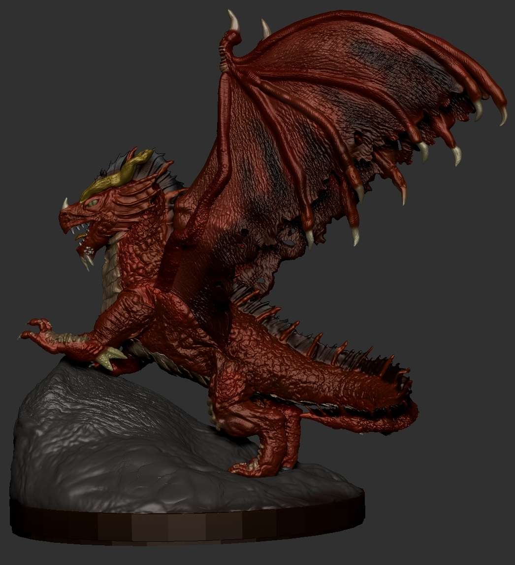 Red dragon DnD- Dragon rouge DnD | 3D models download | Creality Cloud