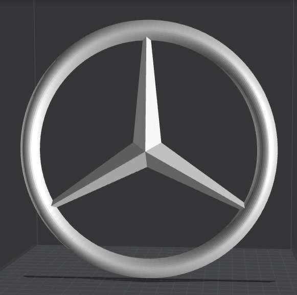 Flat Mercedes Logo | 3D models download | Creality Cloud