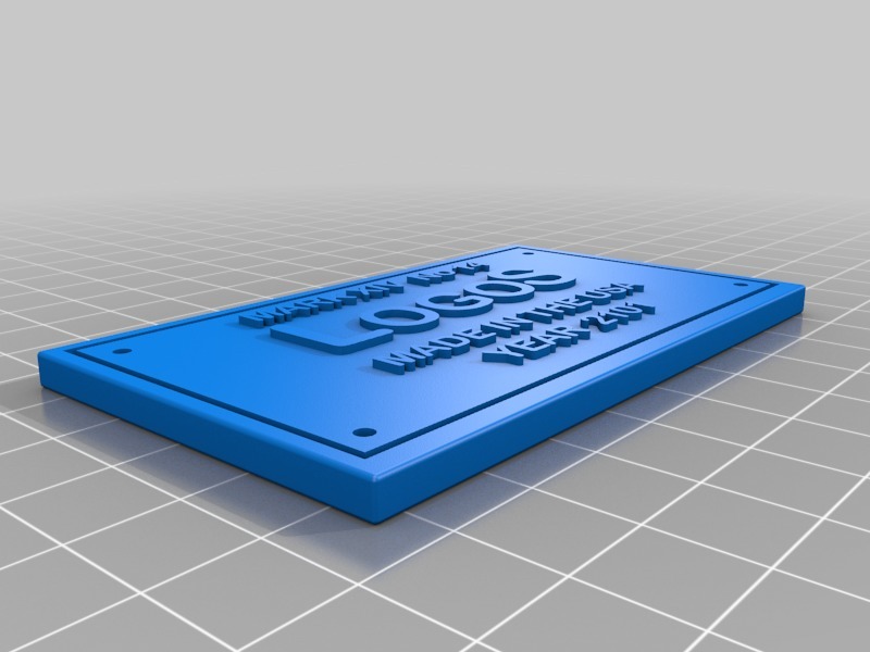 3D Printer Files | 3MF File | Logos Nameplate | Creality Cloud