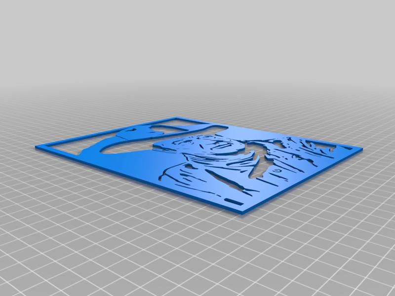 John Wayne stencil | 3D models download | Creality Cloud