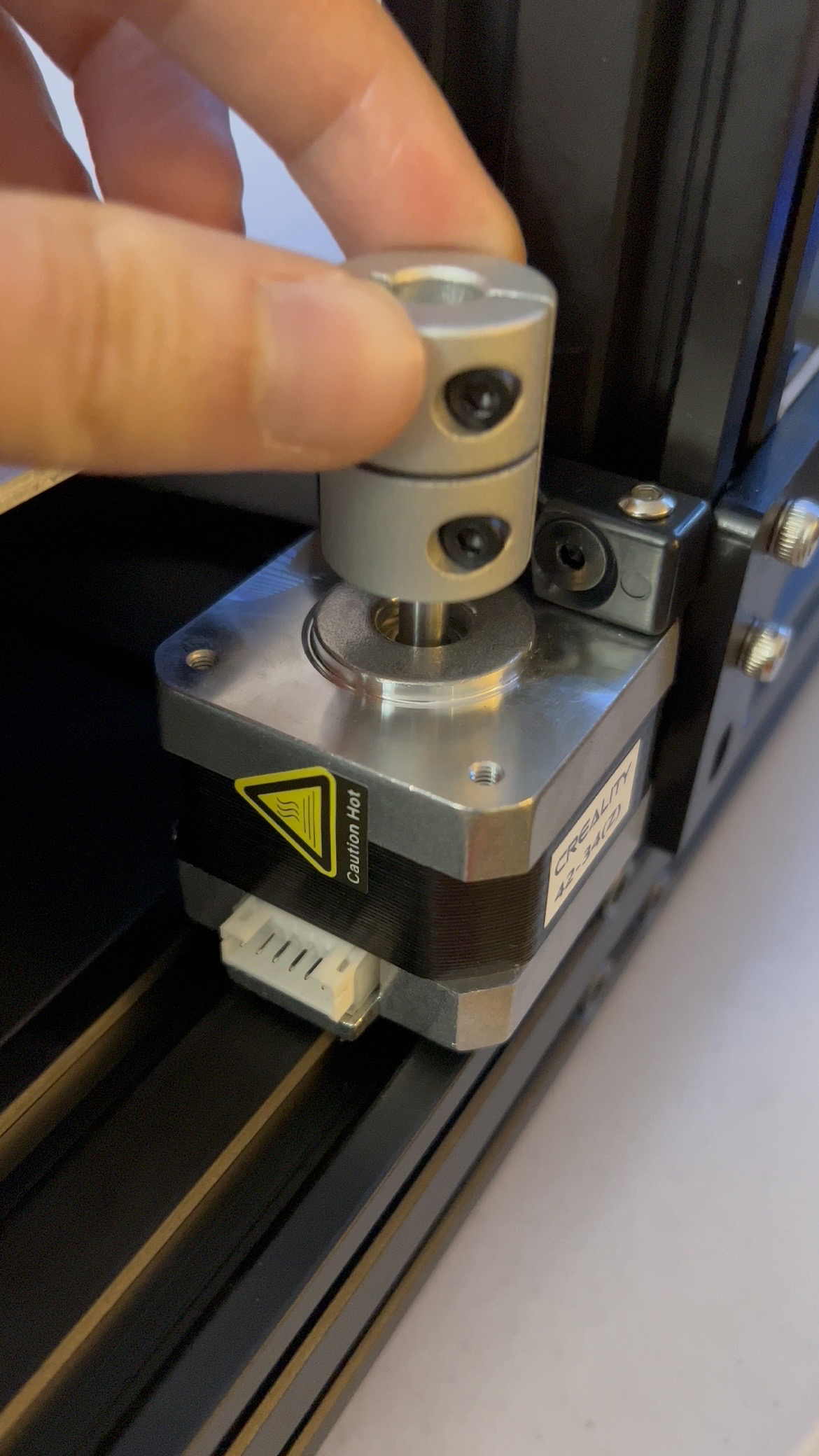 I just got the Ender 3 v2 and the piece that holds the t-rod on the z ...