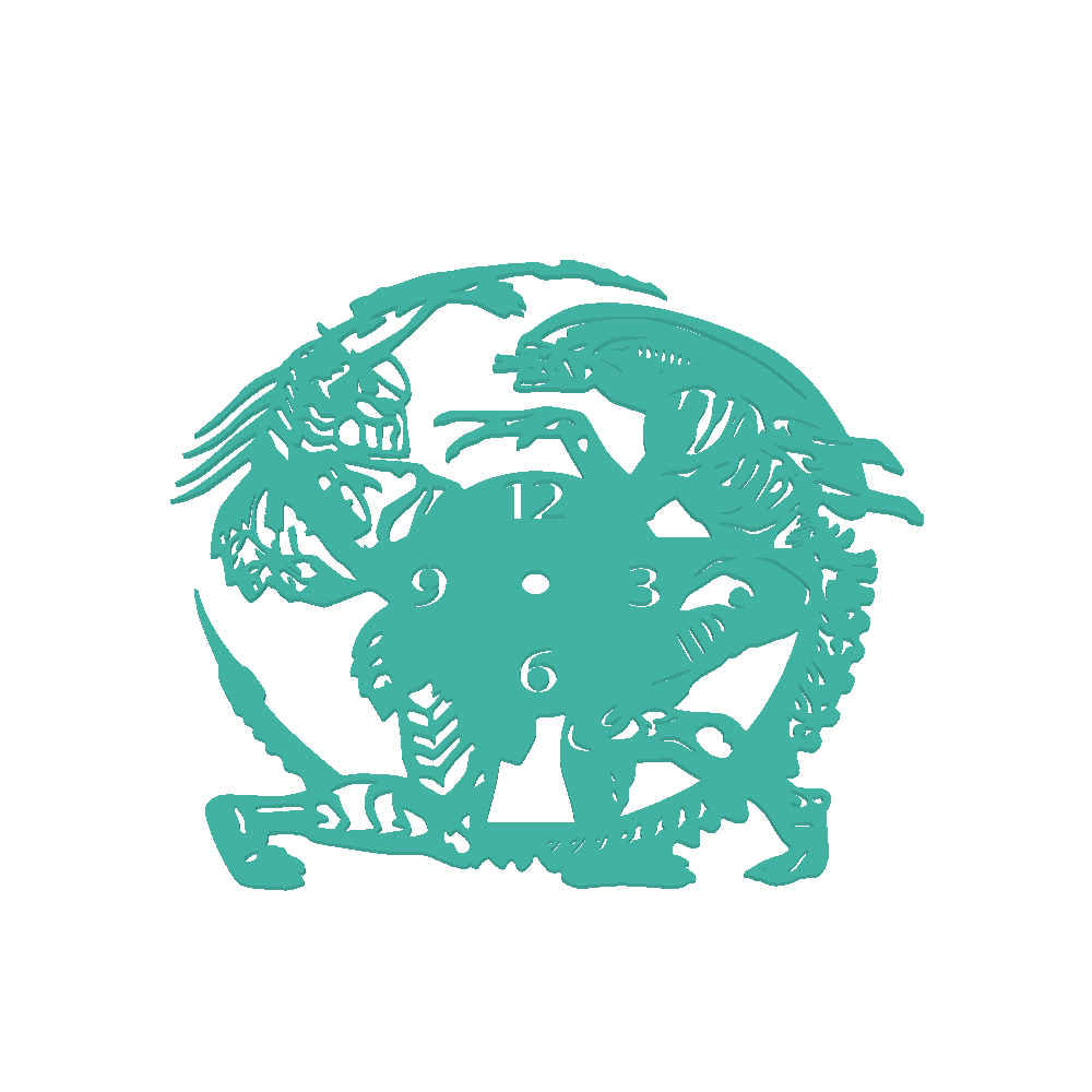 predator clock | 3D models download | Creality Cloud