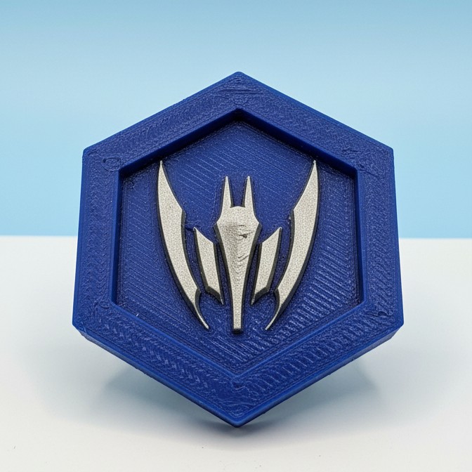 Badges & Coins STL تنزيل - Kamen Rider Knight Medal - Okami Yuzuru