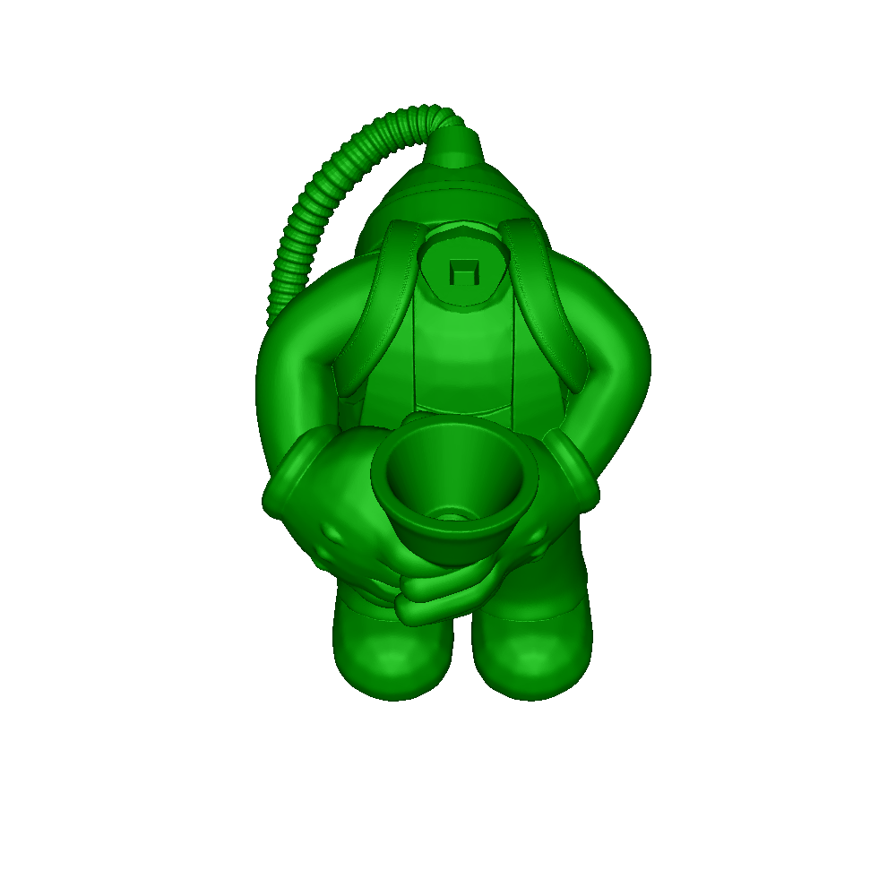 Free Characters & Creatures STL Download - Luigi Bodyby Edmond Wu