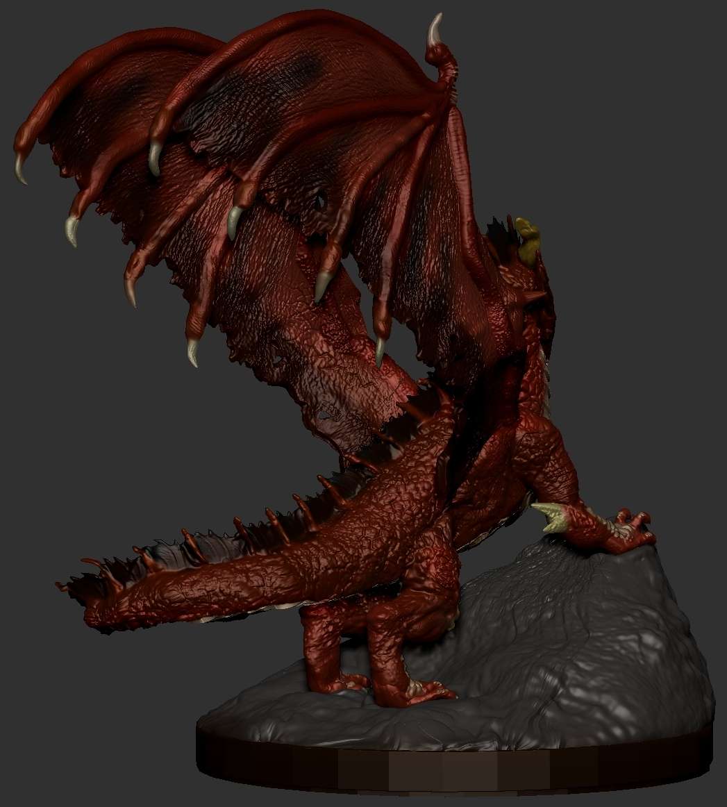 Red dragon DnD- Dragon rouge DnD | 3D models download | Creality Cloud