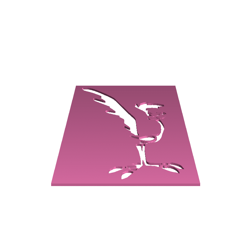 Free Digital Art STL Download - Road Runner stencil 3by SMT_M 🦊