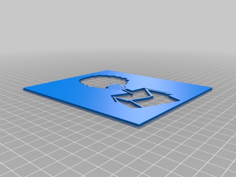 UP stencil | 3D models download | Creality Cloud