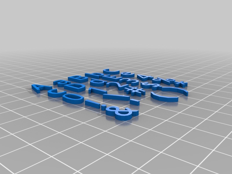 More Font Samplers | 3D models download | Creality Cloud