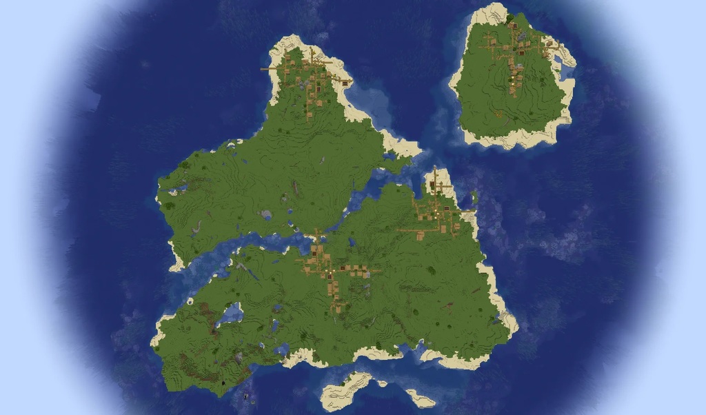 Minecraft Four Village Island | 3D models download | Creality Cloud