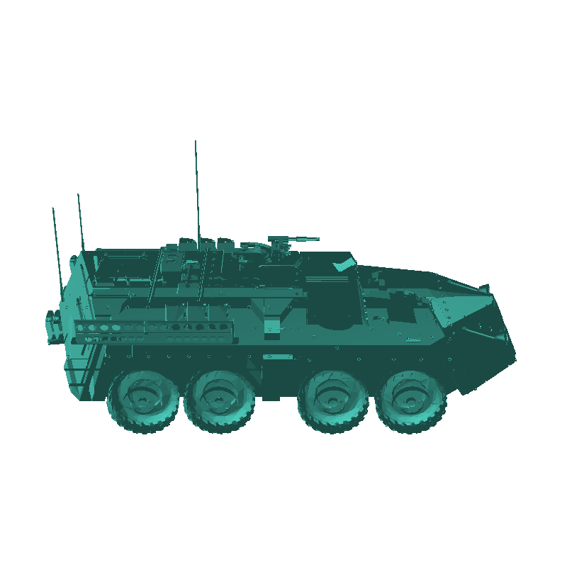 Vehicles & Machinery STL Download - M1126 stryker commander`s vehicleby ...