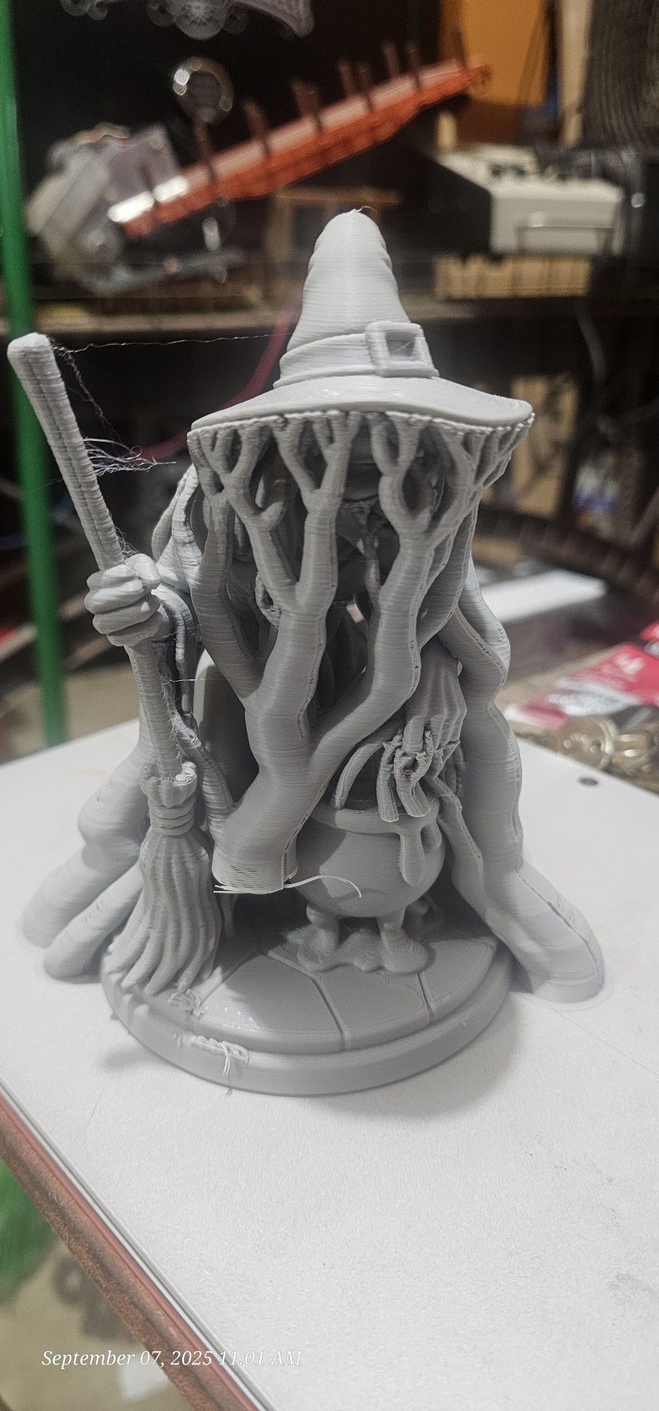printed the hag at 50% imported size. there are a lot of supports ...