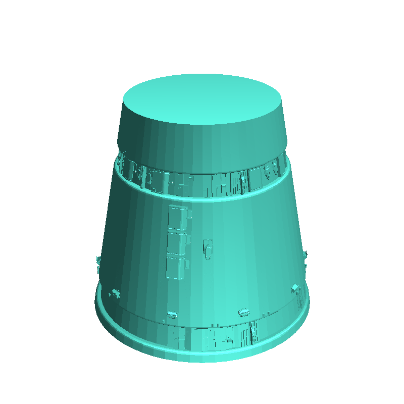 Props & Terrain STL Download - Futuristic round cone tower with roof ...