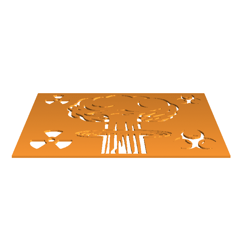 Free Digital Art STL Download - Nuke Stencilby SMT_M 🦊