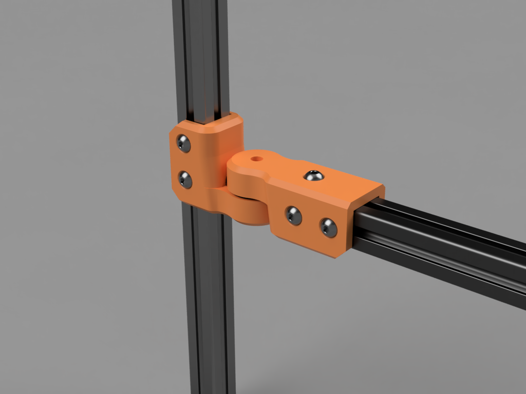 2020 Extrusion Pivot/Hinge - 90deg | 3D models download | Creality Cloud