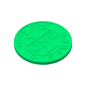 3D Printer Files | 3MF File | Ftg coin 2 color optimized | Creality Cloud