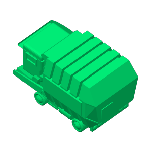 3D Printer Files | 3MF File | Trash truck | Creality Cloud