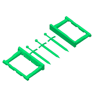 3D Printer Files | 3MF File | Sword + holder | Creality Cloud