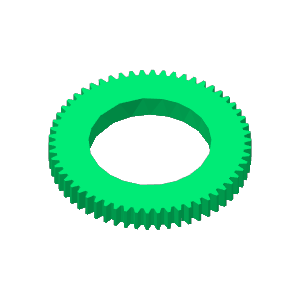 3D Printer Files | 3MF File | 58 teeth cog | Creality Cloud