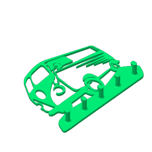 3D Printer Files | 3MF File | vw bus key holder | Creality Cloud