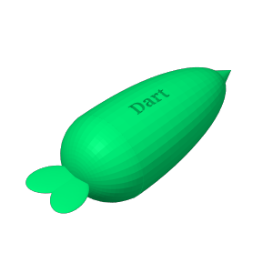 3D Printer Files | 3MF File | TD Balloon Dart | Creality Cloud