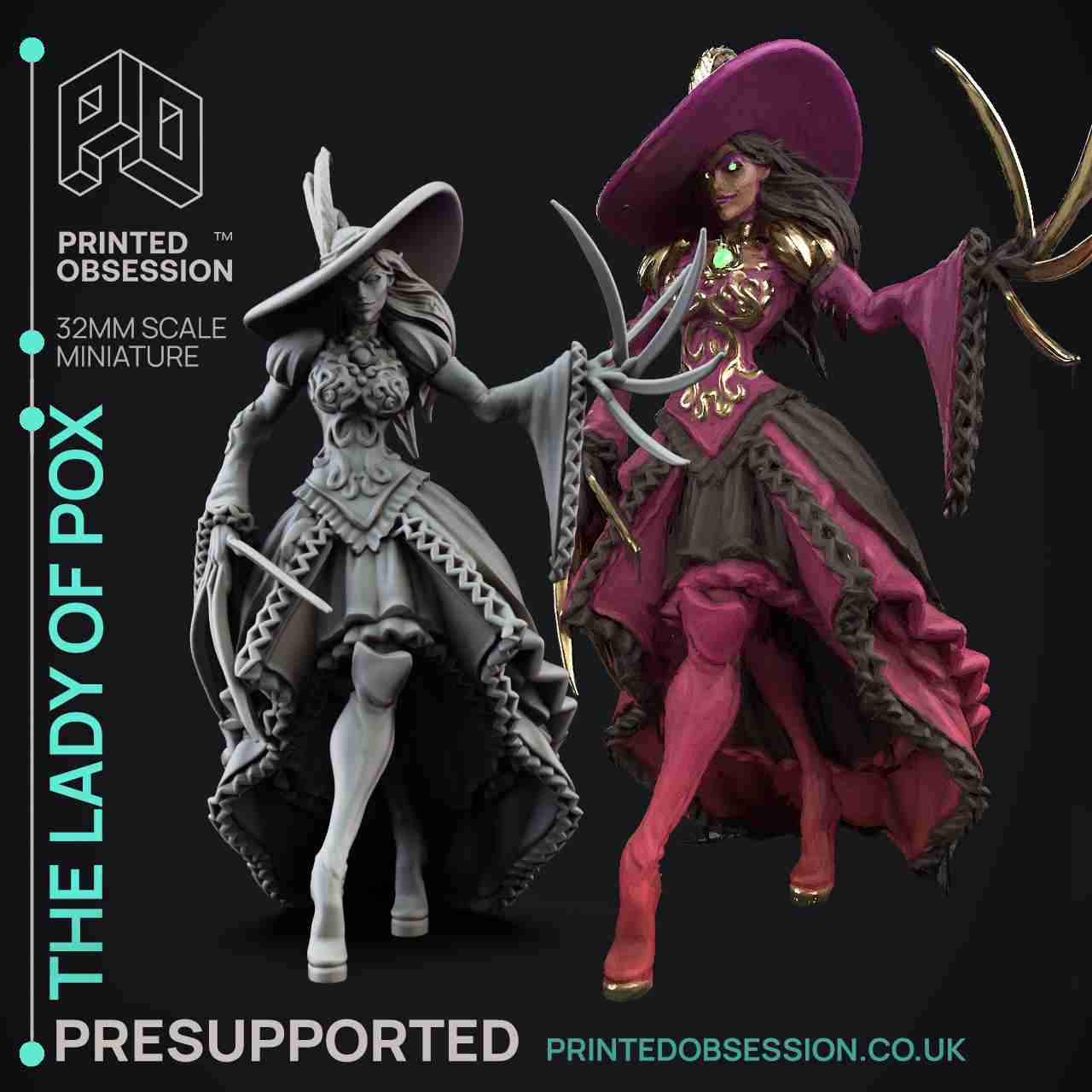 The Lady of Pox- Lady of Pox-Presupported - 32mm scale | 3D models ...