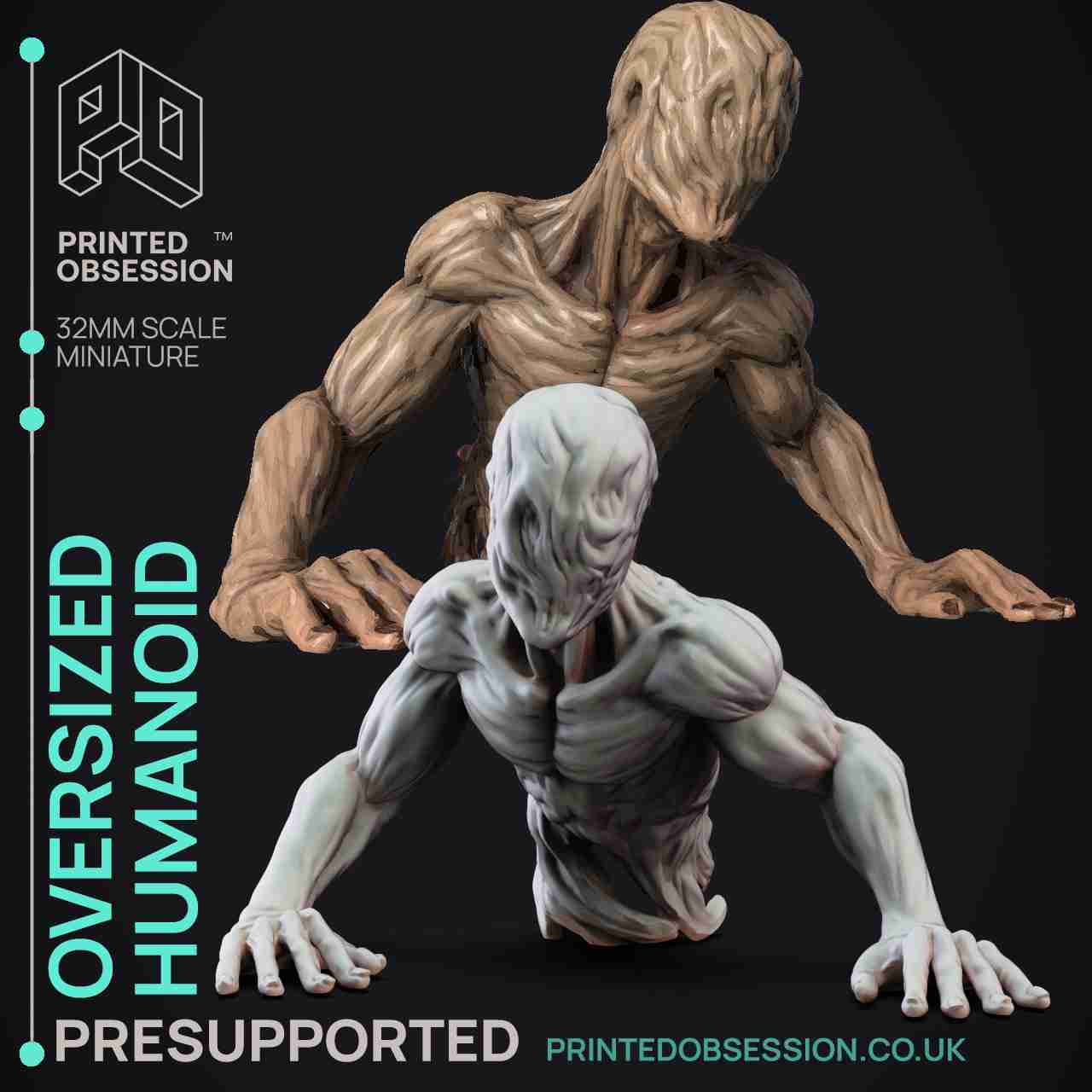 Oversized Humanoid -SCP-Presupported - 32mm scale | 3D models download ...