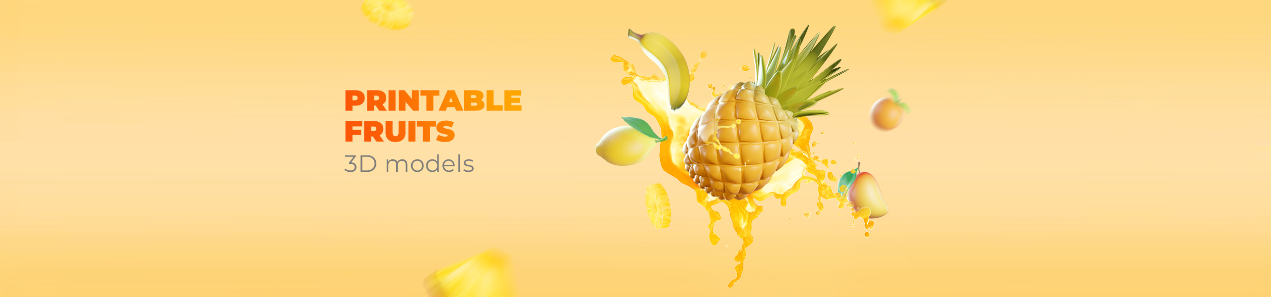 3D Printed Fruit Collection