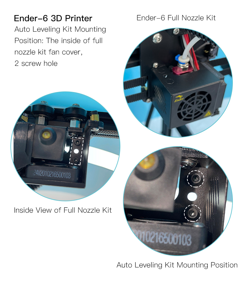 Creality Ender-6 BL Touch Auto Leveling Kit – 3D Printer Spare Parts ...