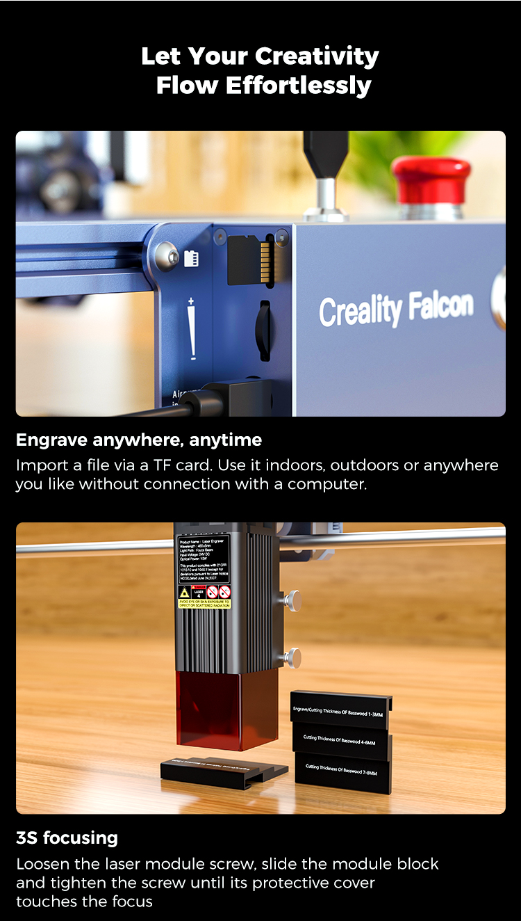 Creality – Falcon – Laser Engraver 10W – Pro with Air Assist – Mr Filament